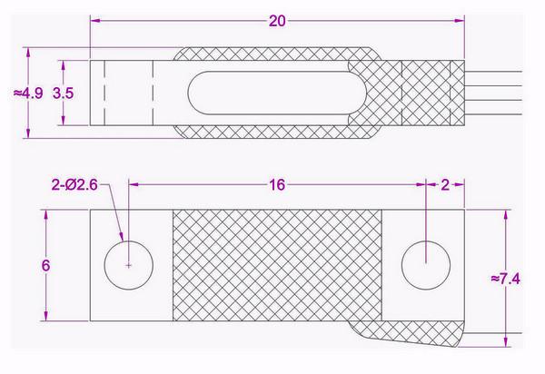 Micro weight sensor 1kg weight measurement sensor 2 lb loadcell