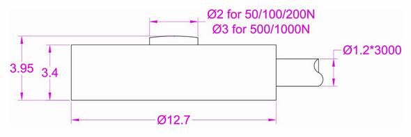 Thin load cell 5kg 10kg 20kg 50kg 100kg Low profile compression load sensor