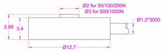 Low Profile Load Cell 1000N 500N 200N 100N 50N Compression Force Sensor