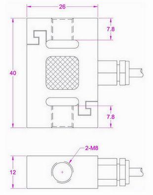 500N Compression Traction Force Sensor 1kN Traction Load Cell 2kN