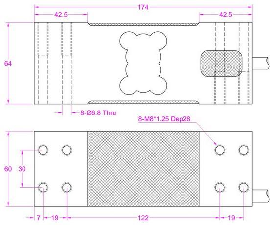 Single Point Load Cell 1000kg 600kg 500kg 300kg 200kg 100kg Weighing Sensor