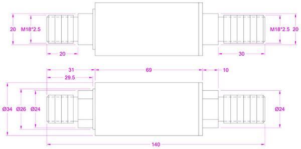 2-Axis Load Cell 200N 500N 1kN 2kN Two-dimensional Force Sensor