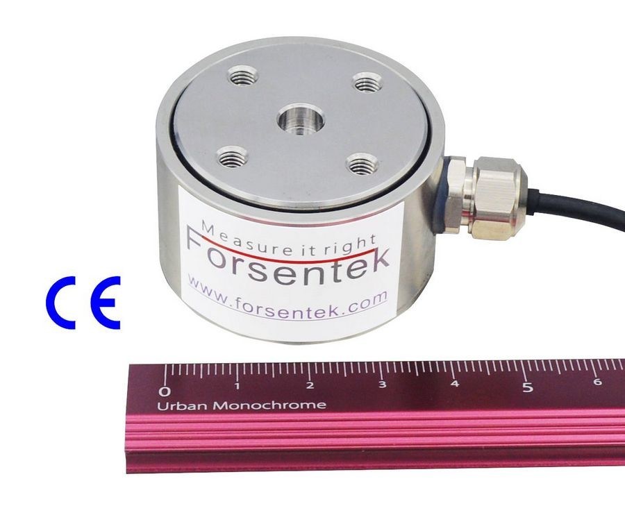 Flange to Flange Load Cell 50kg Press Force Sensor 500N Thrust Force ...