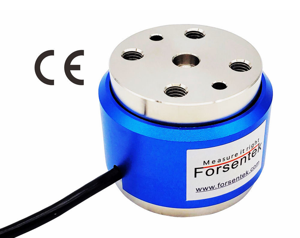Miniature Flange Style Reaction Torque Transducer 0-885 lbf-in Static ...