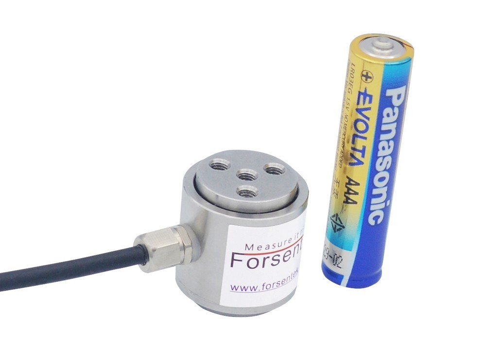 Small Size Flanged Load Cell 20kg Compact Force Transducer 200N