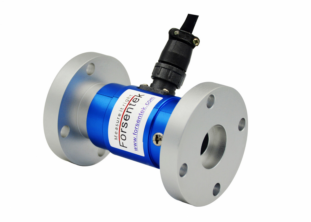 Flange to flange reaction torque meter 0-100NM thru-hole torque load cell