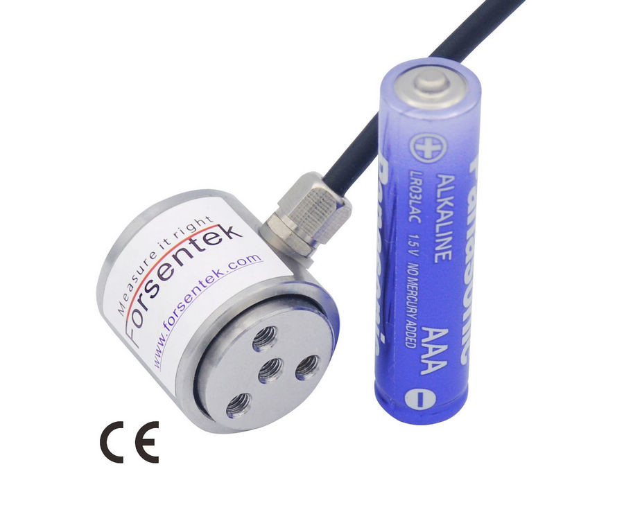 Miniature Cylindrical Load Cell Flange-to-flange Cylinder Type Force ...